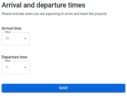 Time Info Edit Screen | Autohost Docs
